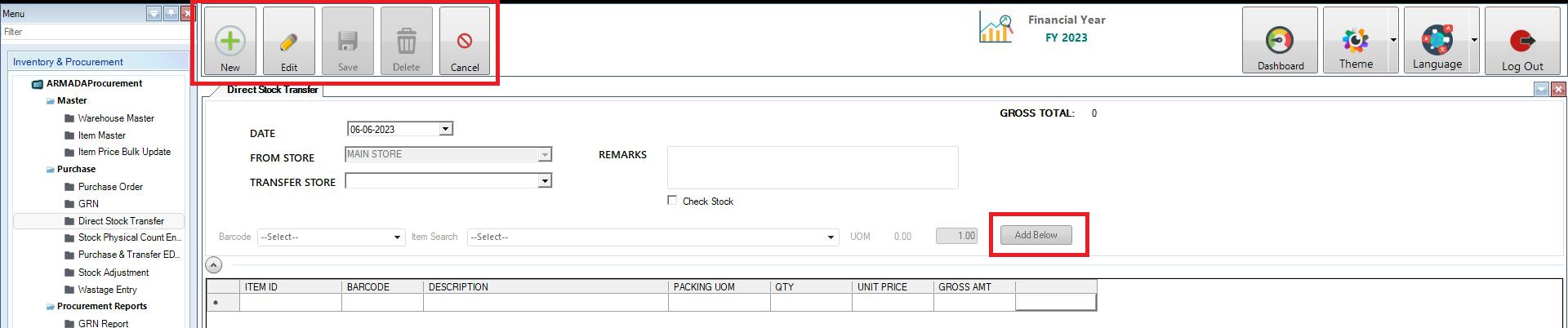 Direct Stock Transfer - FinAct Pro
